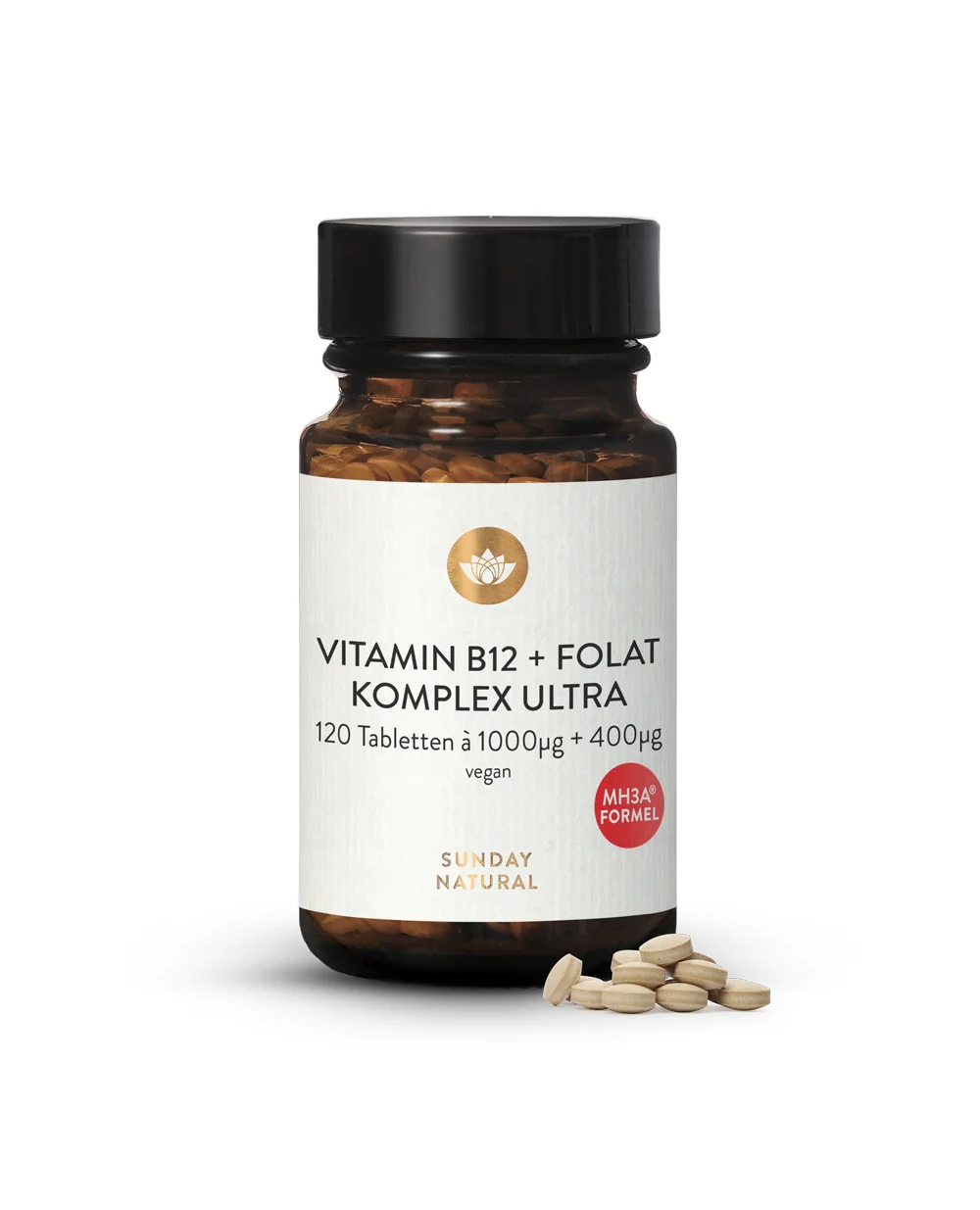 Supplements :: Vitamins :: Vitamin B :: Sunday Natural B12 + Folic Acid ...